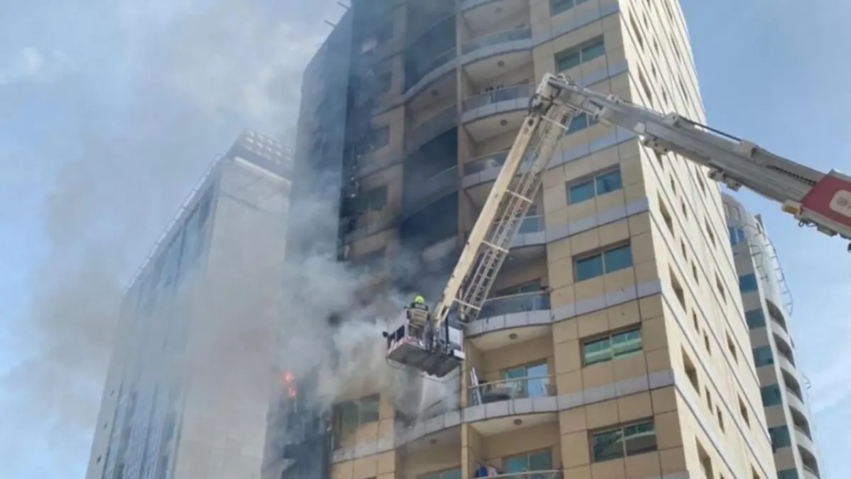 UAE: Fire in Al Barsha Building Leads to Evacuation and Road Closure ...